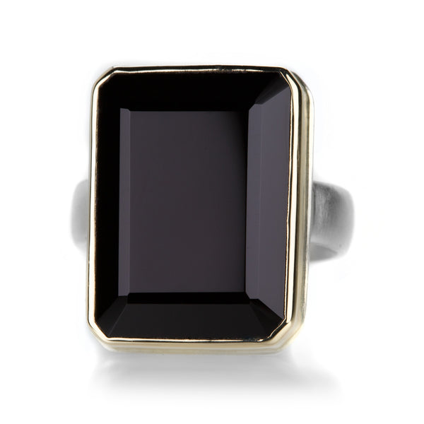 Jamie Joseph Rectangular Table Cut Black Onyx Ring | Quadrum Gallery