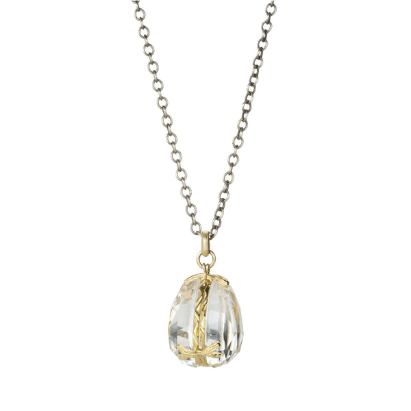 Jamie Joseph Rose Cut Rock Crystal Locket Pendant Necklace | Quadrum G ...