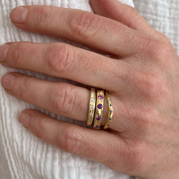 Robin Haley Organic Blue Diamond Band | Quadrum Gallery