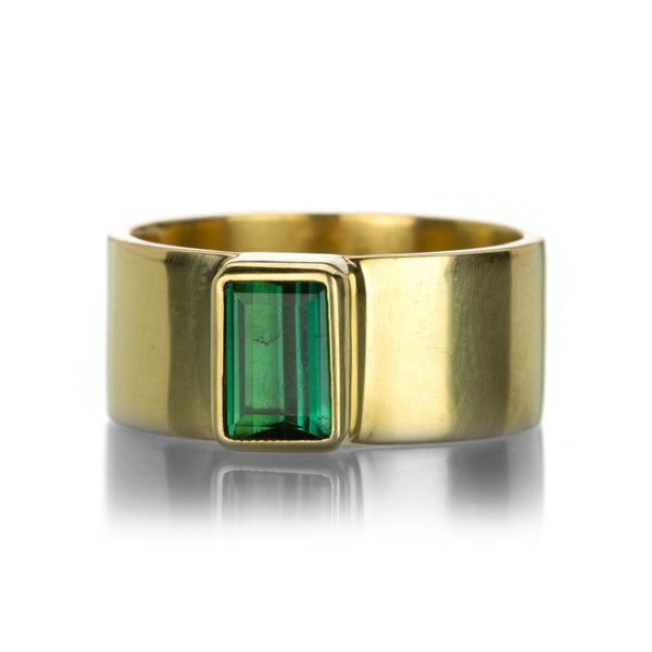 Annette Ferdinandsen Afgan Green Tourmaline Roxy Cigar Band Ring | Qua ...