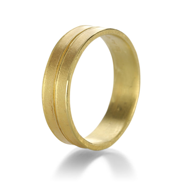 Barbara Heinrich Men's Gold Band | Quadrum Gallery