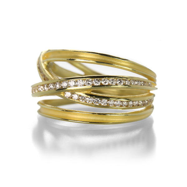 Barbara Heinrich 4 Wrap Band with Channel Set Diamonds | Quadrum Galle ...