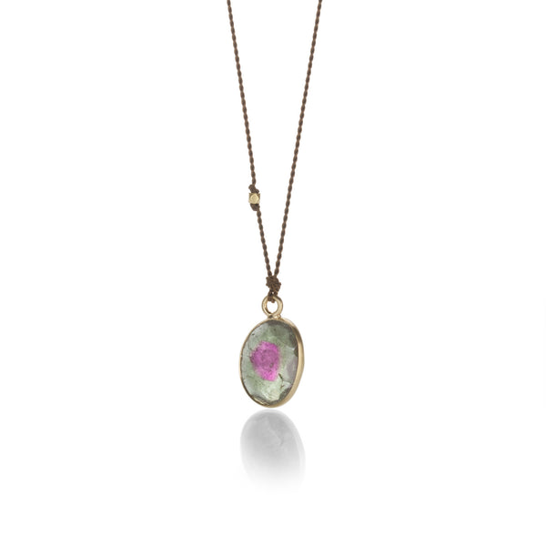 Margaret Solow Rose Cut Watermelon Tourmaline Necklace | Quadrum Galle ...