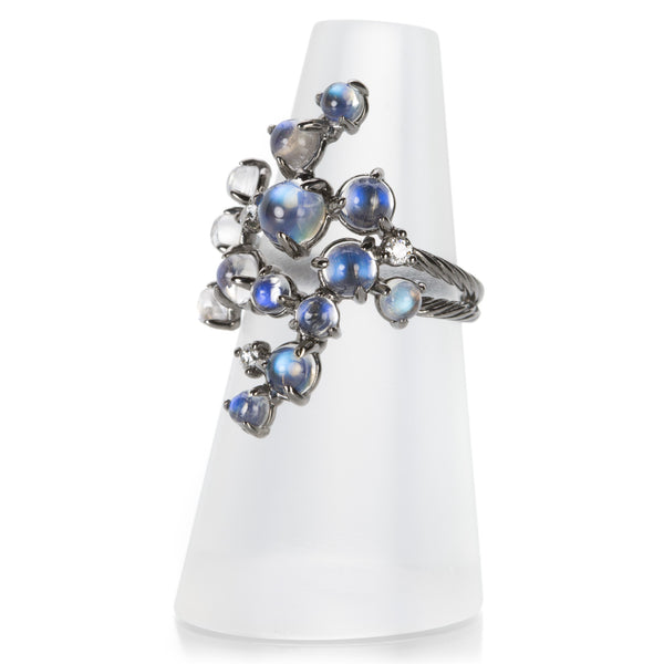 Paul Morelli Moonstone Bubble Cluster Ring with Diamonds | Quadrum Gal ...